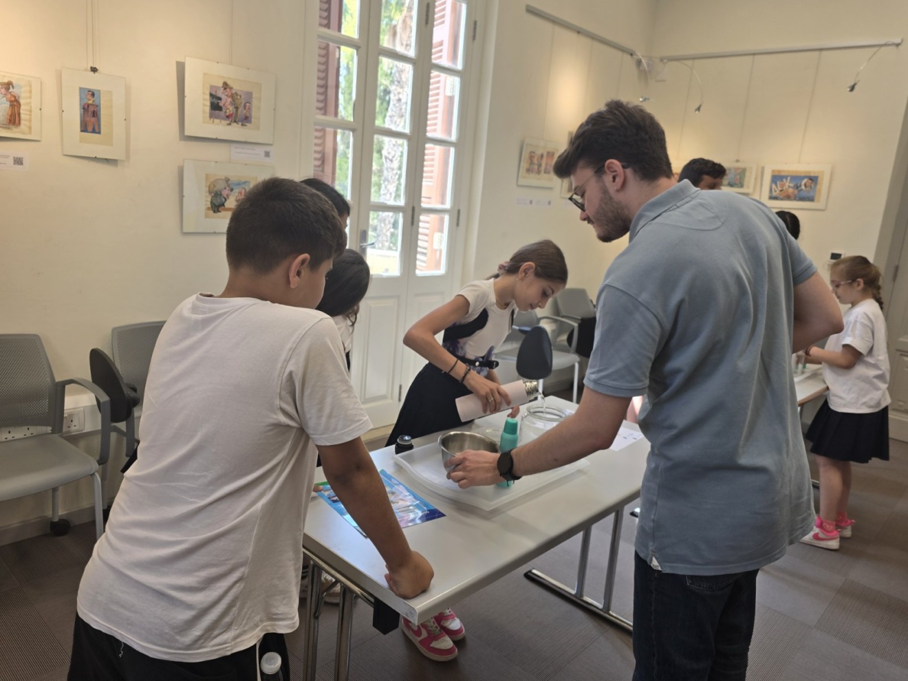 Primary School Students Visit CARO and the Limassol Municipal University Library as part of the ...